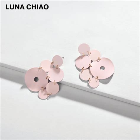 Luna Chiao модные ювелирные изделия резиновое покрытие массивные серьги
