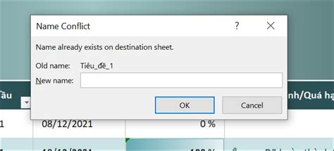 Cách Sửa Lỗi Name Already Exists Trong Excel đơn Giản Nhất