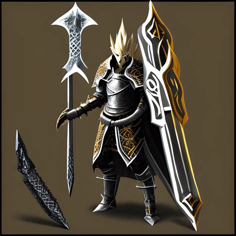 Draconic Runes Knight · Creative Fabrica