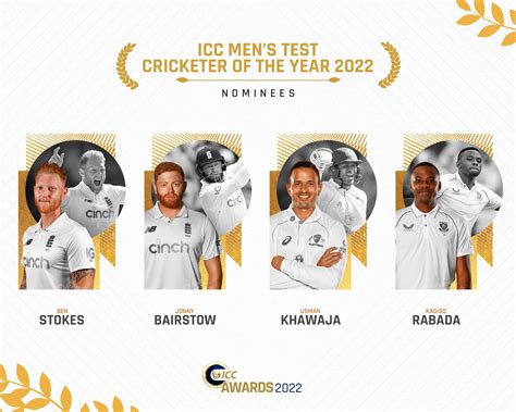 ICC On Twitter These Four Star Players Are Our Nominees For The ICC