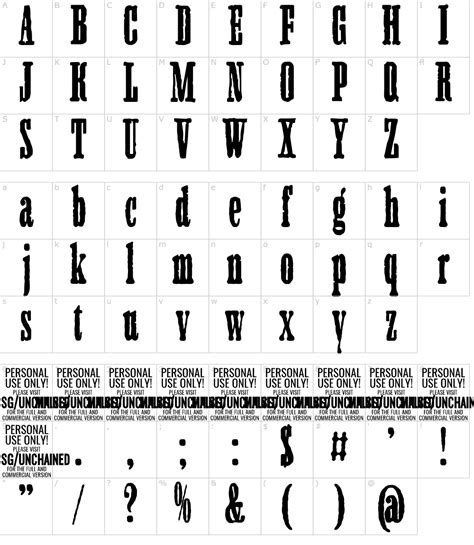 Unchained Font Download