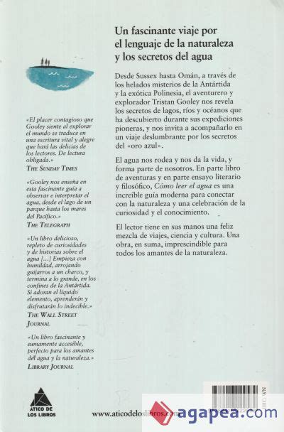 COMO LEER EL AGUA TRISTAN GOOLEY