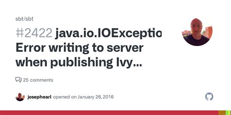 Ioexception Error Writing To Server When Publishing Ivy
