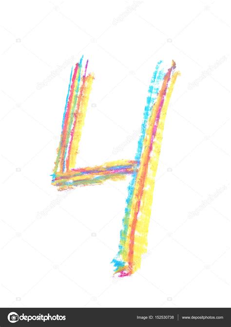 Hand Drawn Number Symbol Isolated Stock Photo Nbvf89 152530738