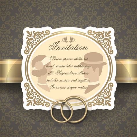 Qrnate Floral Pattern Wedding Invitations Vector Vectors Images Graphic