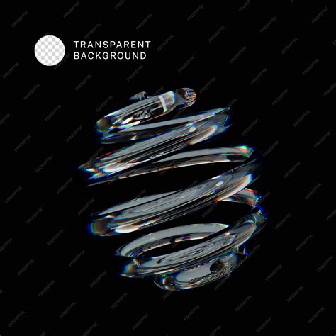 Premium Psd Psd 3d Abstract Shape With Dispersion Effect