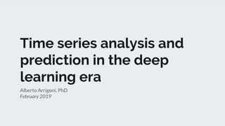 Time Series Deep Learning Ppt