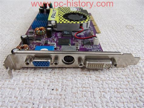 Музей компьютеров Nvidia Agp Videocard Geforce 4 Ti 4200 8x 64 128 Mb