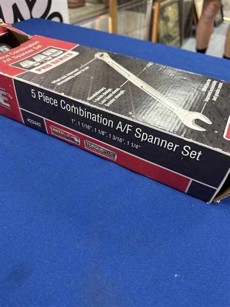 Five Piece Sidchrome Large Spanner Set Badgers Auctions