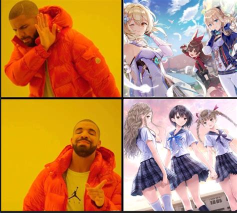 Blue Reflection Hinako Shirai Yuzu Lime Are Better Then Genshin Impact Lumine Jean And Amber