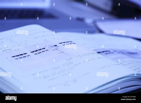 Protocol In A Research Lab Stock Photo Alamy