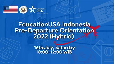 Educationusa Indonesia Pre Departure Orientation 2022 Hybrid Youtube
