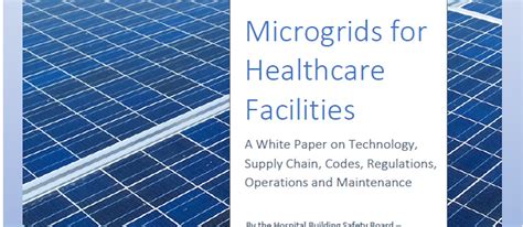 Microgrids For Healthcare Facilities Microgrid Knowledge