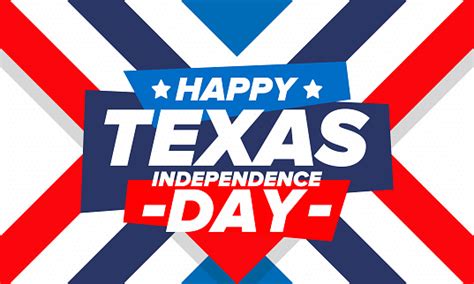 텍사스 독립기념일 3월에 매년 열리는 유니테스 미국의 자유 휴가 외로운 별 깃발 텍사스 플래그 애국적인 표지판과 요소 포스터