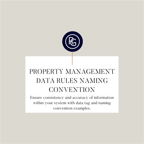 PM Data Rules Naming Convention REGROWTH For Real Estate