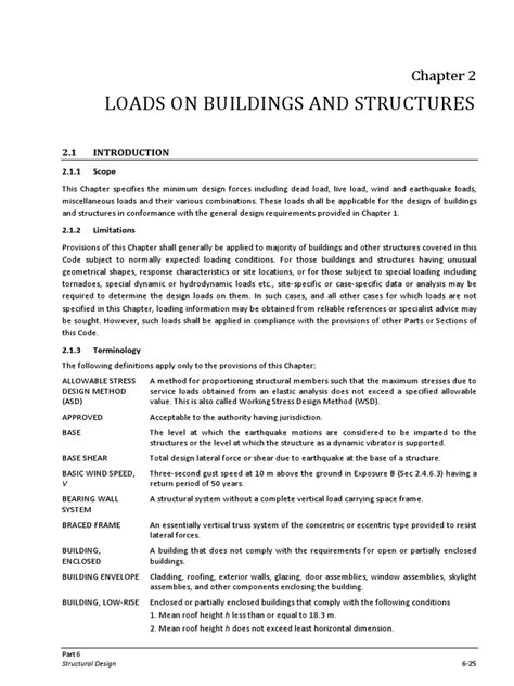 bnbc 2017 part6 chap 2 pdf pdf structural load strength of