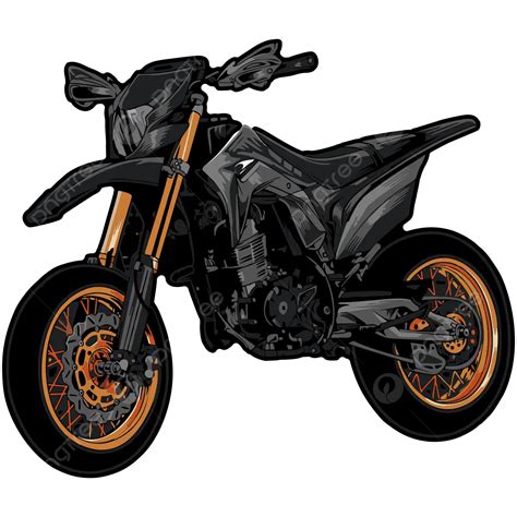 Supermoto Trail Vector Vector Trail Motorcyle PNG And Vector With