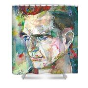 Jack Kerouac Watercolor Portrait7 Painting By Fabrizio Cassetta
