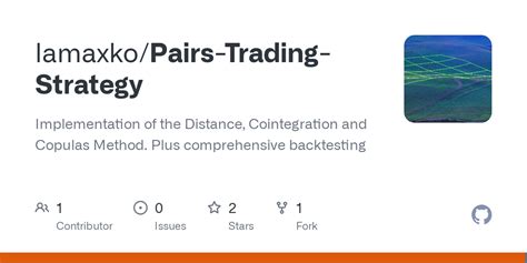Pairs Trading Strategy Readme Md At Main Lamaxko Pairs Trading
