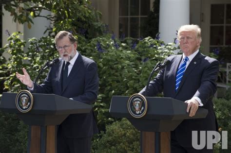 Photo U S President Trump Greets Spanish Mariano Rajoy At White House