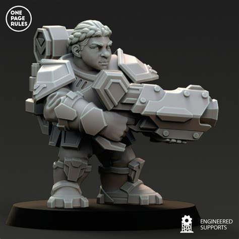 3d Printable Dwarf Warriors Dwarf Guilds By One Page Rules