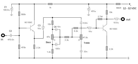 Rangkaian Audio Tone Control 2 Transistor Kickuctutorial Rangkaian Listrik Pcb Subwofer Lampu