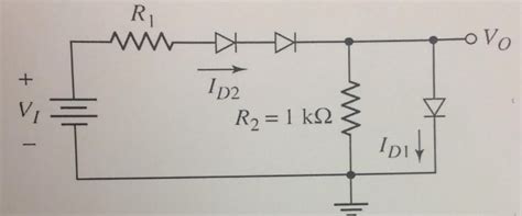 Solved Assume Each Diode In The Circuit Shown In The Chegg Com