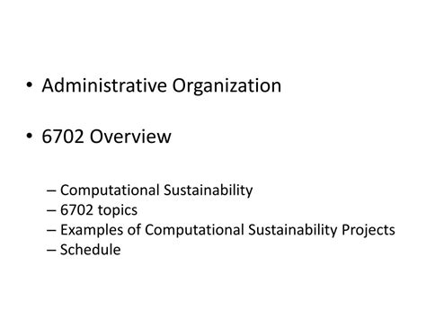 Ppt 6702 Topics In Computational Sustainability Powerpoint Presentation Id1650894