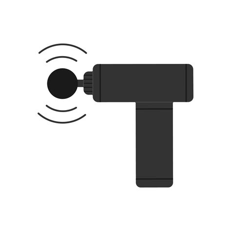 Massage Gun Isolated On White Background Percussion Massager Vector
