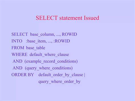 Oracle Forms Query Triggers Ppt
