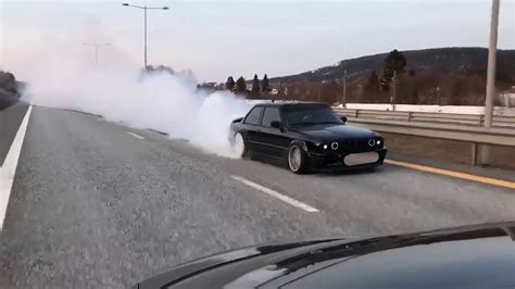 BMW E30 STREET DRIFTING YouTube