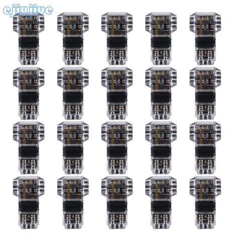 Cc 20pcs 3 Way 2 Pin Wire Connectors Solderless Wire Splices Connectors Low Voltages And