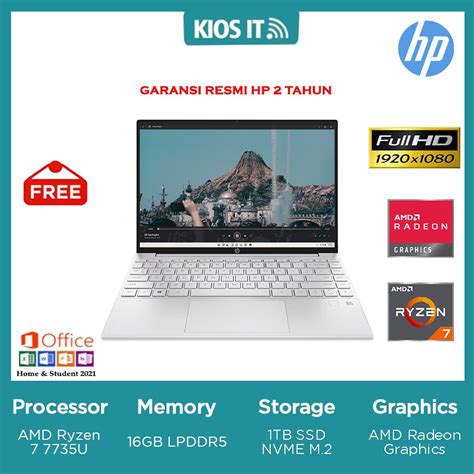 Jual Laptop HP Pavilion Aero 13 Be2004AU 2005au Ryzen 7 7735U 1TB SSD