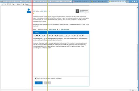 Disable Automatic Split Screen When Moving Apps Microsoft Community
