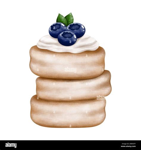 Blueberry Pancakes Clipart