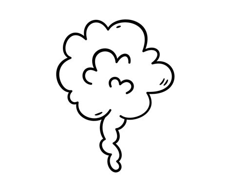 Comic Fart Cloud Bad Stink Balloon Explosion Angry Breath Cloud Of