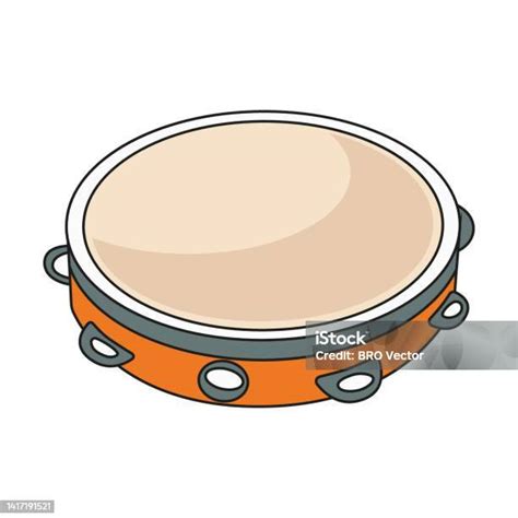 탐부린 악기 음악가를위한 다양한 악기 콘서트 및 엔터테인먼트 개념 프로모션 또는 초대 웹 페이지에 대한 템플릿 Classical Concert에 대한 스톡 벡터 아트 및