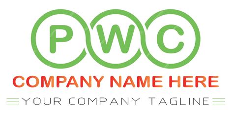 premium vector pwc letter logo design