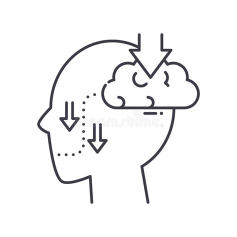 Memorization Line Icon Outline Symbol Vector Illustration Concept Sign Stock Vector