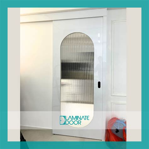 Ghost Door With Fluted Glass Panel Sliding Glass Door Ghost Door