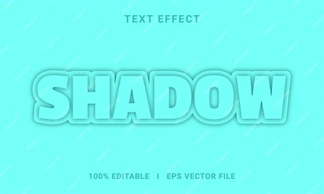 premium vector 3d shadow text effect editable premium vector