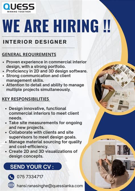 Interiordesign Careergrowth Wearehiring Designopportunities Hansi Ranasinghe