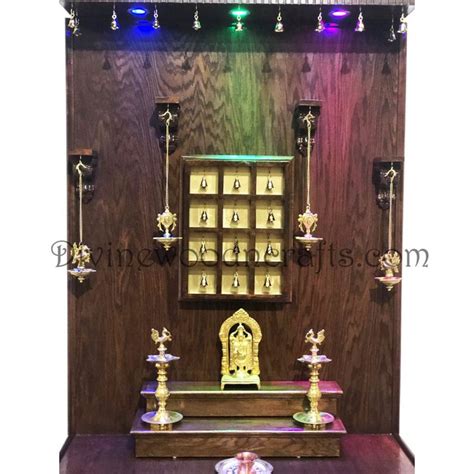 48 Contemporary Style Pooja Mandir M1 Divine Wood N Crafts Pooja