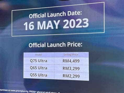 Prism Q Series Ultra Qled Malaysia Release Now Available Starting
