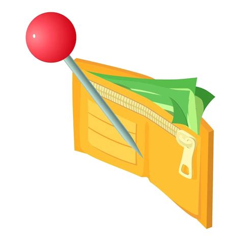 Premium Vector Cashback Concept Icon Isometric Vector Red Pin And