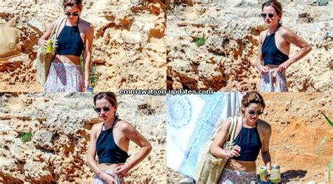 Emma Watson Updates Emma Watson On The Beach In Ibiza June 2022