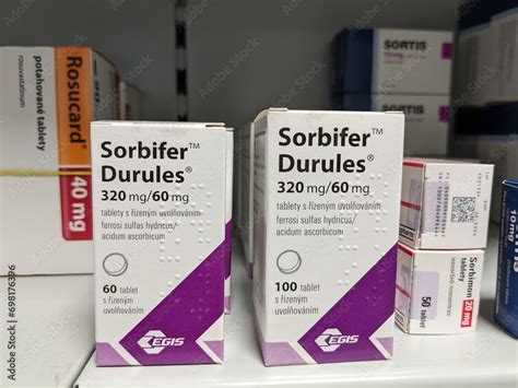 Prague Czech Republic January 8 2024 Box Of Sorbifer Durules Czech