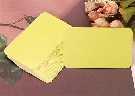 100pcs Small Blank Paper Message Note Business Cards Double Sided Mini