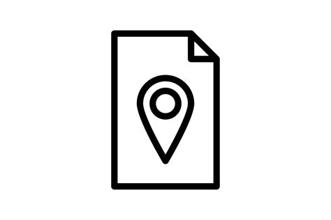 Navigation Black And White Line Icon Graphic By Glyphfaisalovers