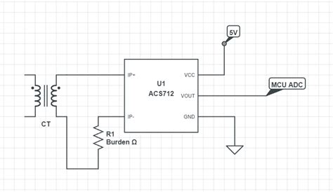 Microcontroller How To Measure Secondary Of Ct With Hall Effect